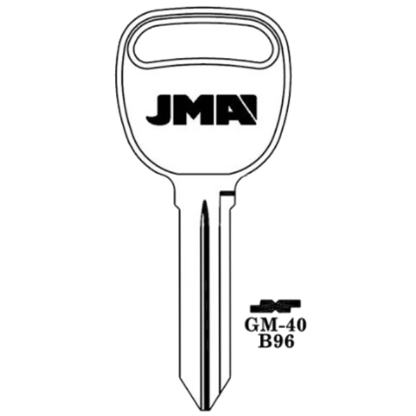JMA GM DOUBLE SIDED KEY BLANK GM-40 P1110 B96 – Sffobs inc